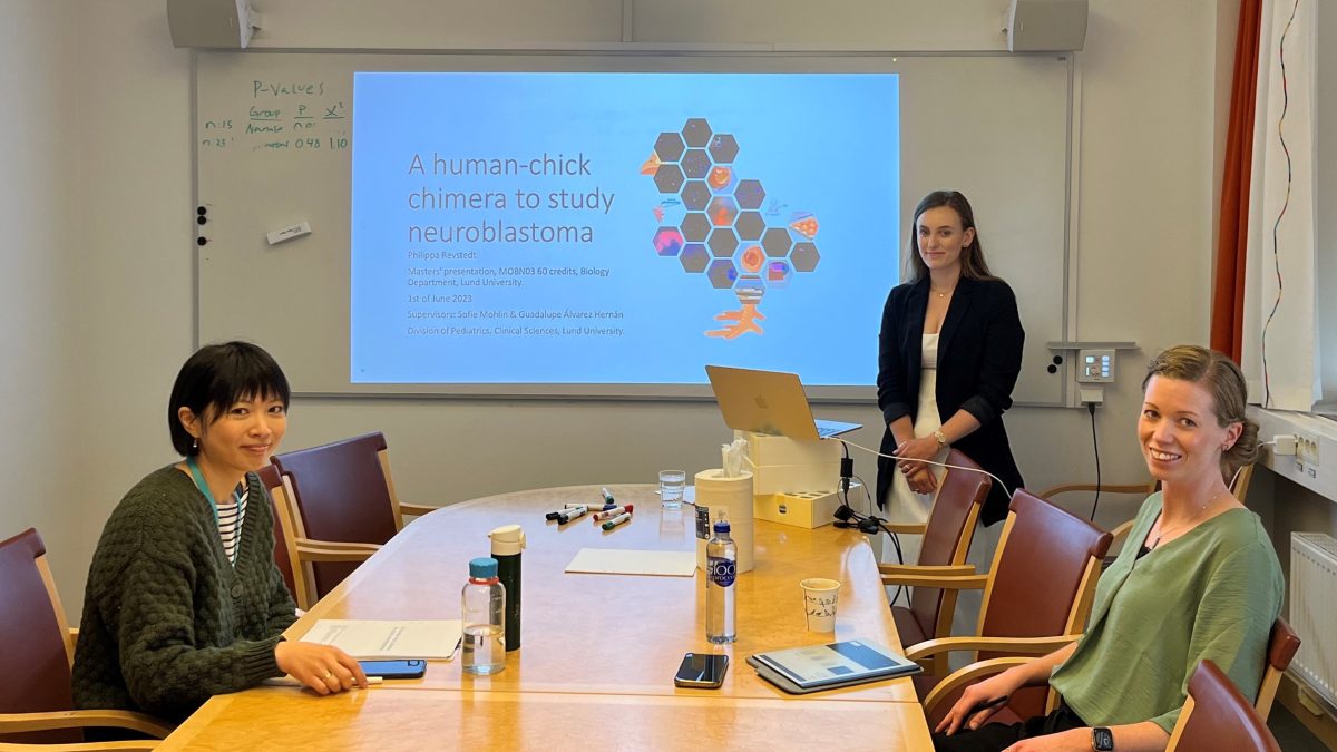 Philippa defends her MSc thesis – Tissue Development and Evolution